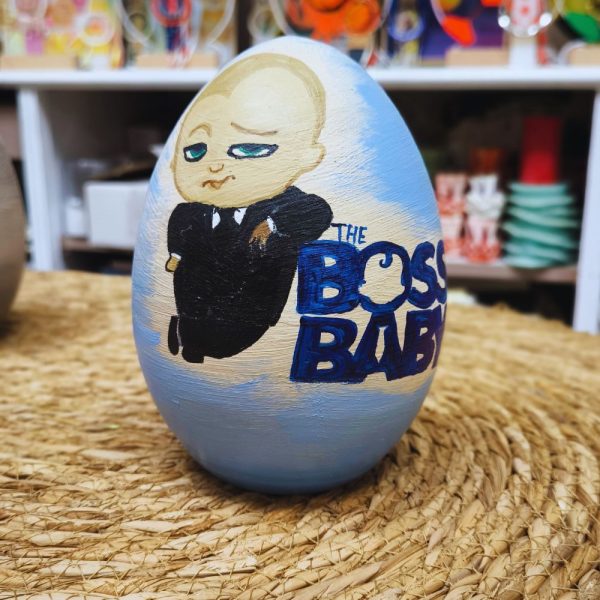 Κεραμικό αυγό Baby Boss - Καλλιτεχνικό Εργαστήριο Το λειρί του Κόκορα